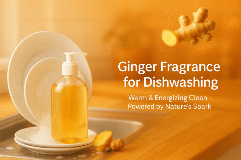 Ginger Fragrance For Dishwashing | Long-Lasting & Skin-Safe Cleaning Scent