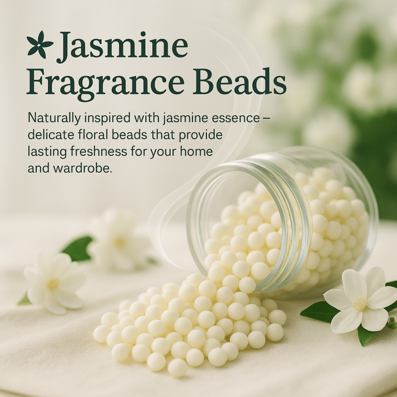 Jasmine Fragrance Beads | Elegant, Long-Lasting Floral Aroma For Fabric & Air Care