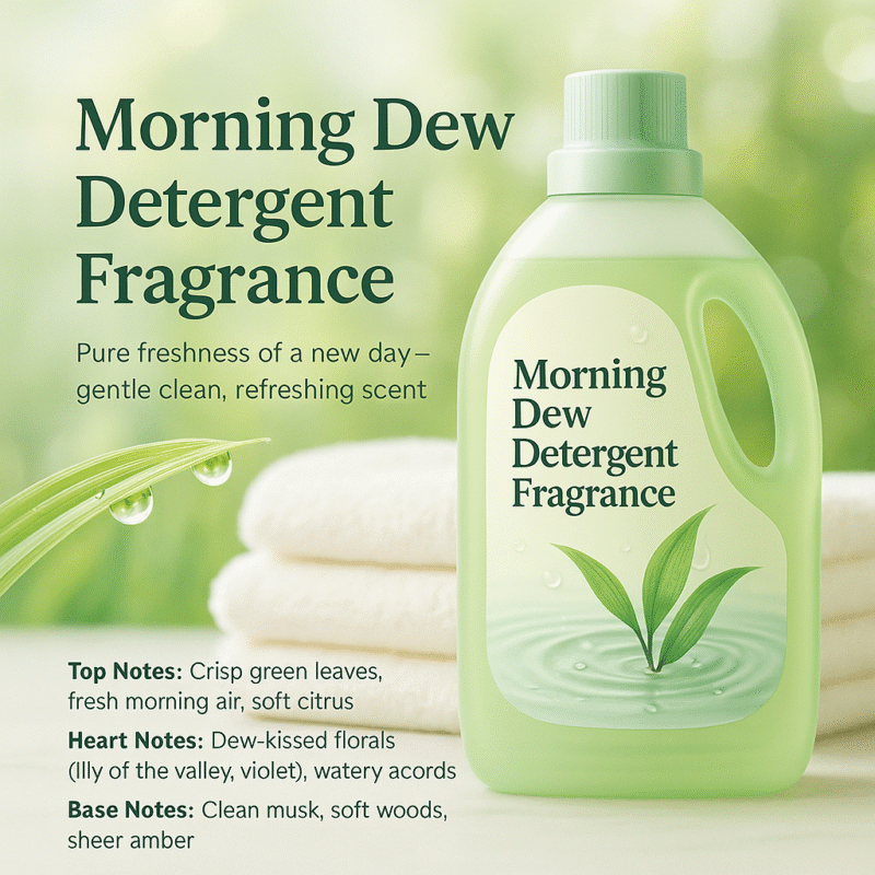 Morning Dew Detergent Fragrance | Fresh, Stable Nature-Inspired Aroma ...
