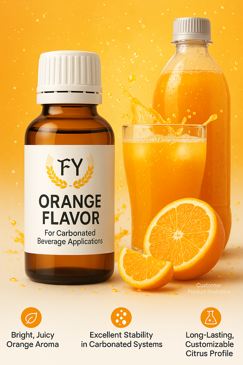 Orange Beverage Fragrance For Sparkling Drinks | Crisp, Long-Lasting ...