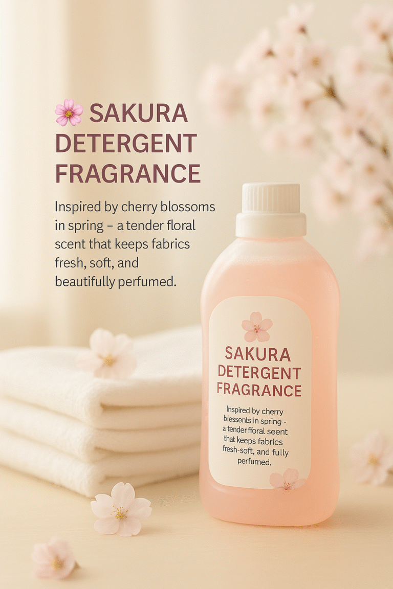 Sakura Detergent Fragrance | Long-Lasting, Floral Freshness For Laundry ...