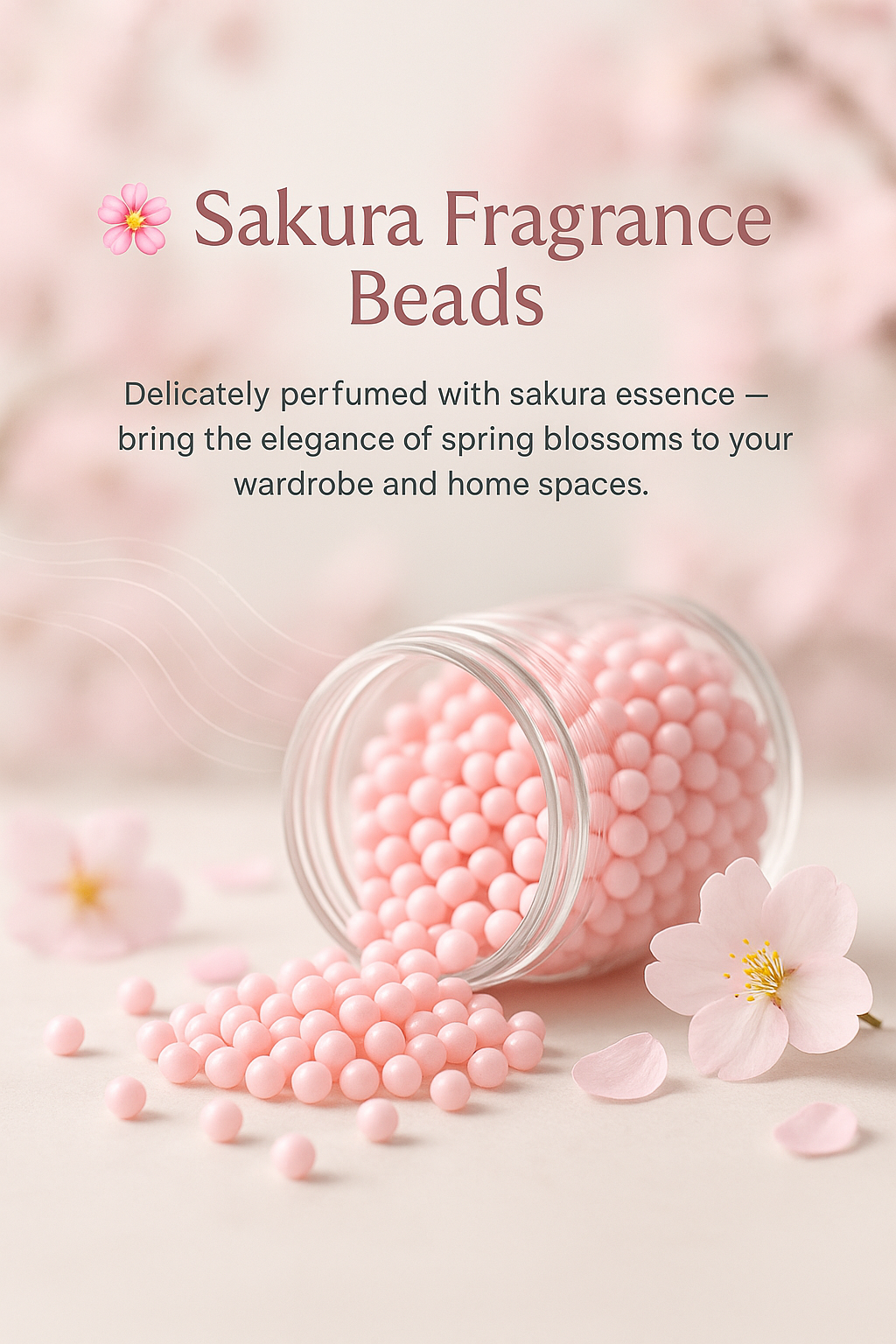 Sakura Fragrance Beads | Delicate, Long-Lasting Cherry Blossom Scent ...