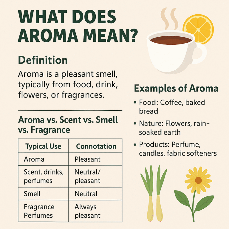 What Does Aroma Mean? Definition, Origins, And Everyday Examples
