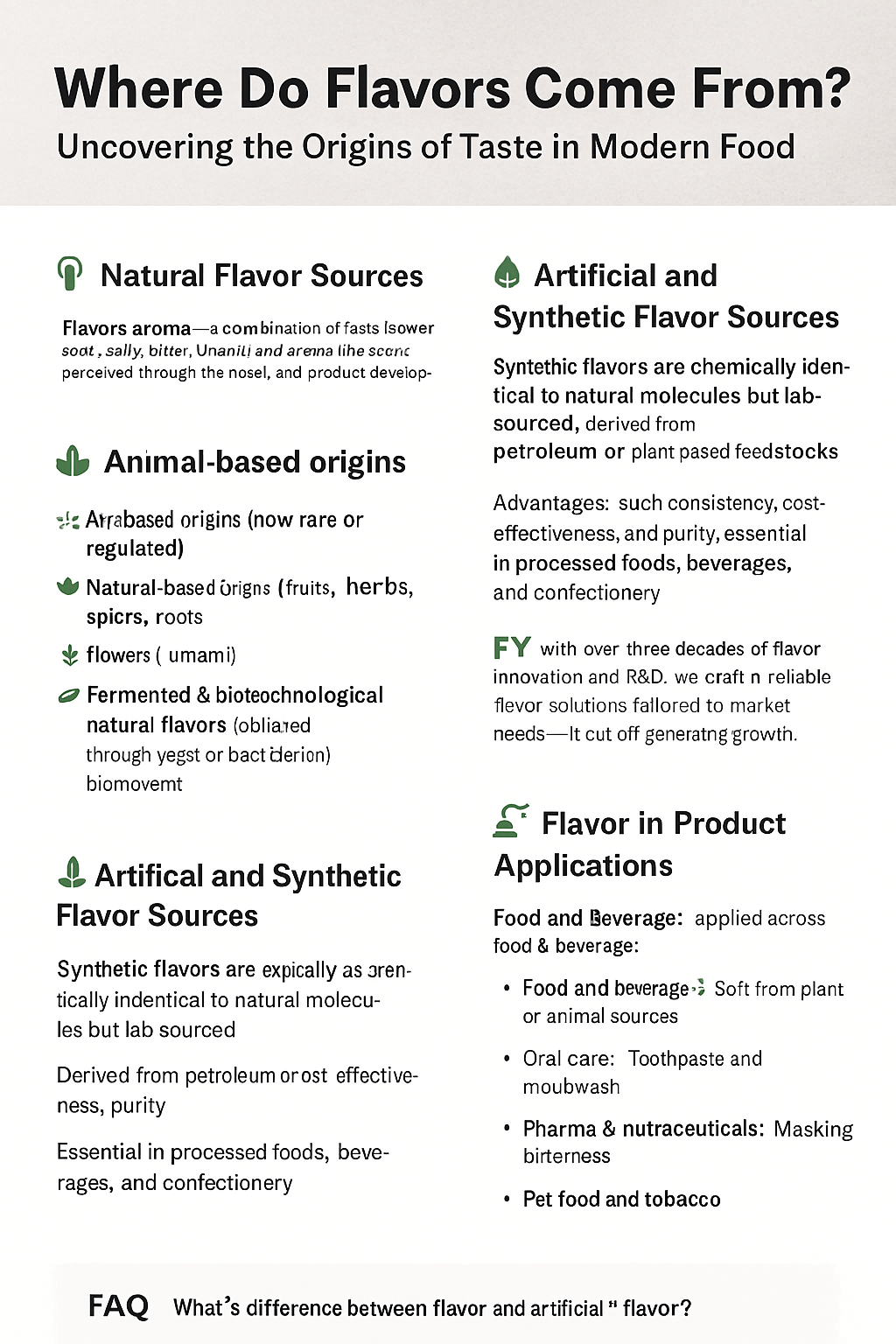 Where Do Flavors Come From? Explore Natural & Synthetic Taste With FY