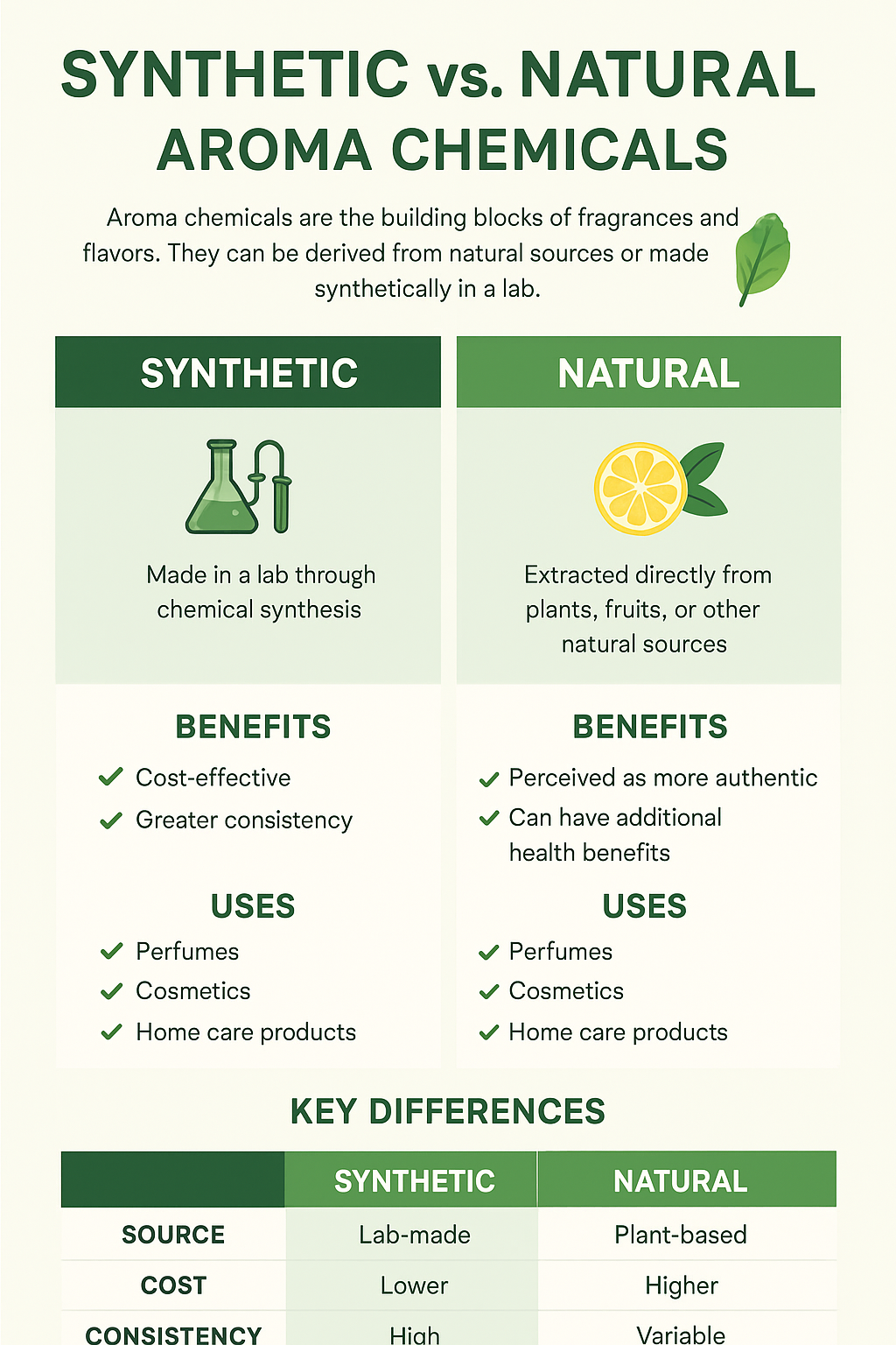 Synthetic Vs. Natural Aroma Chemicals: Understanding Differences ...